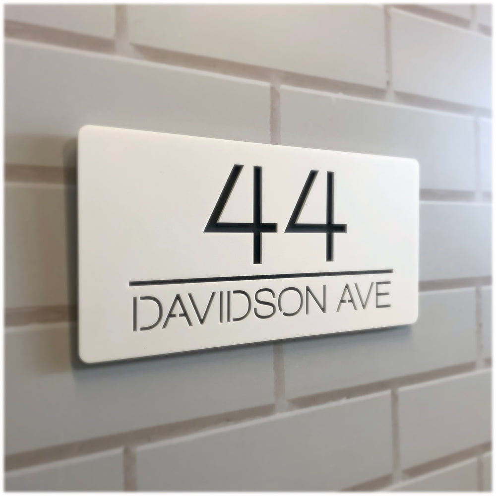 Laserd - Modern House Number Signage