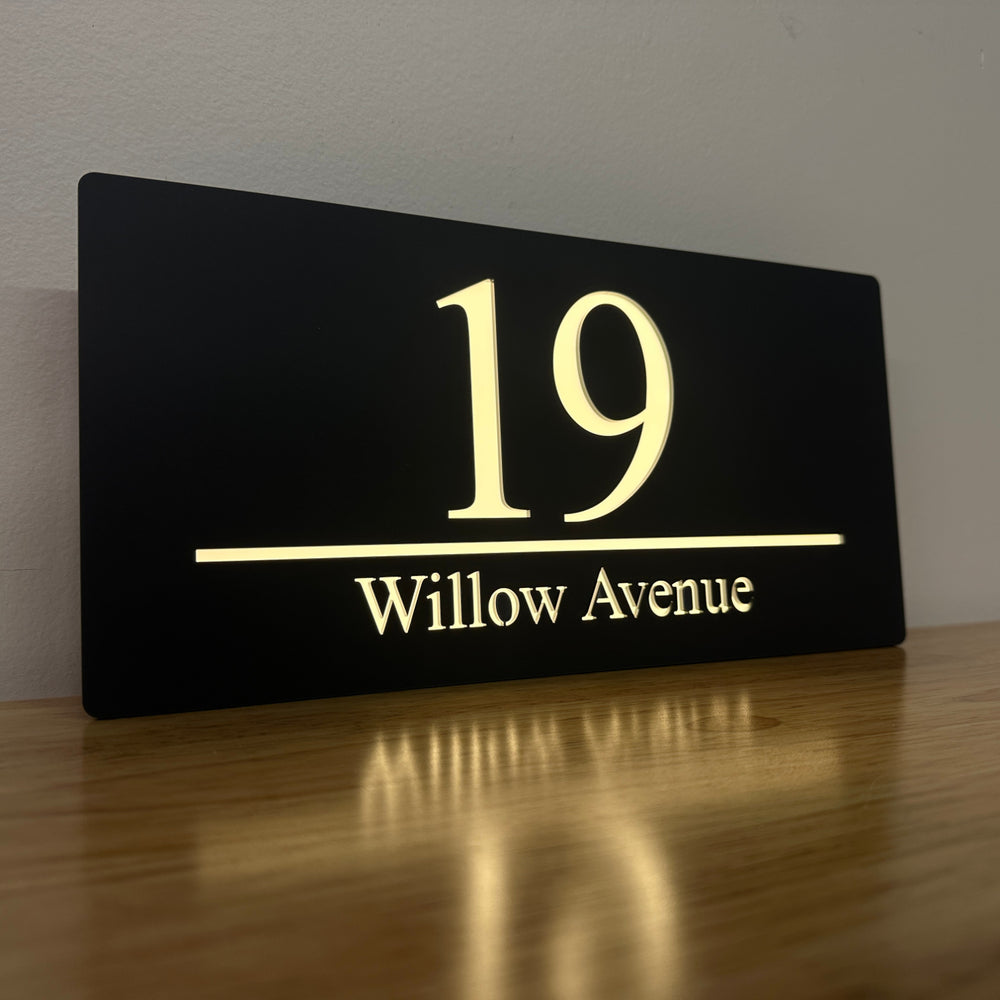 Laserd - Modern House Number Signage