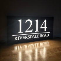 Illuminated House Number Sign – Laserd