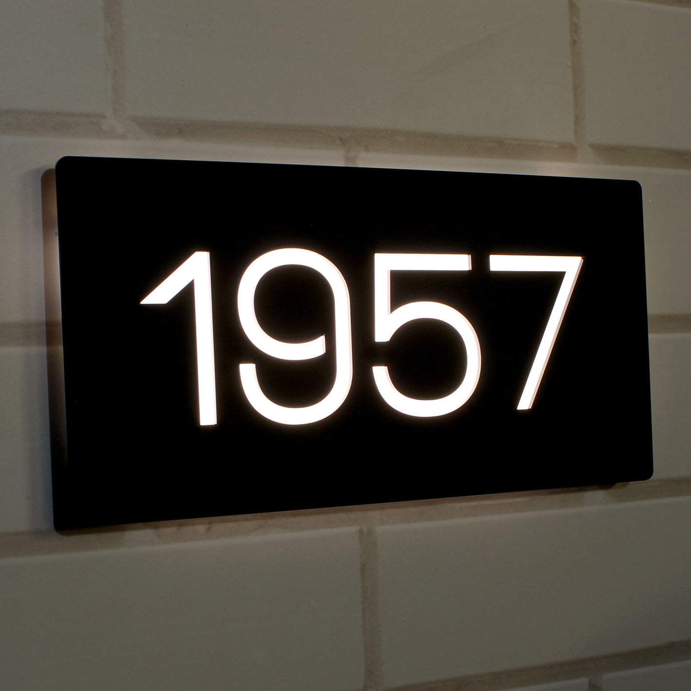 Illuminated House Number Sign – Laserd