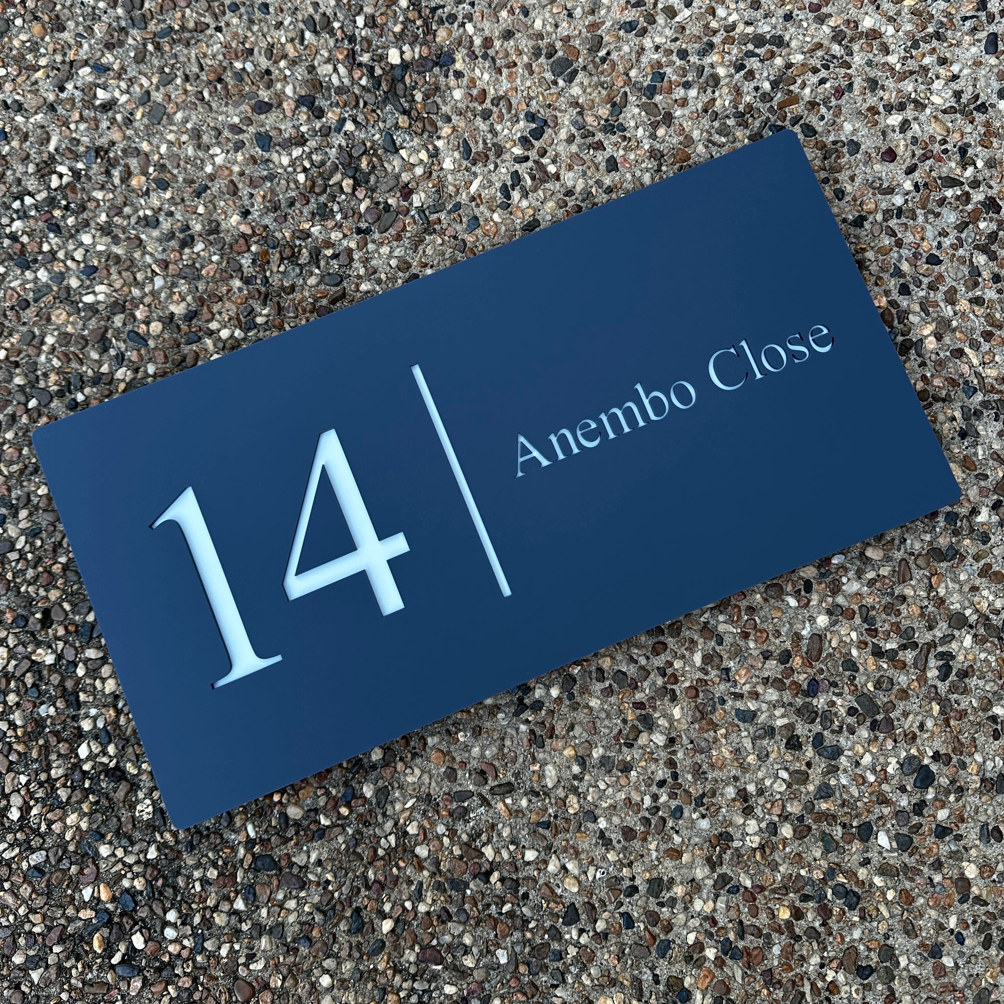 Premium House Number - Landscape - Style 2 – Laserd