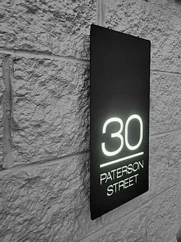 Laserd - Modern House Number Signage