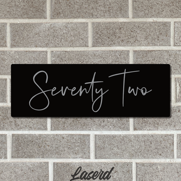 Laserd - Modern House Number Signage