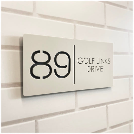 Laserd - Modern House Number Signage