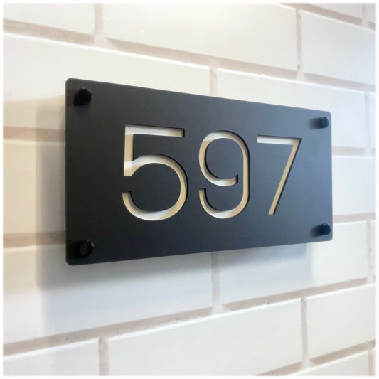 Laserd - Modern House Number Signage